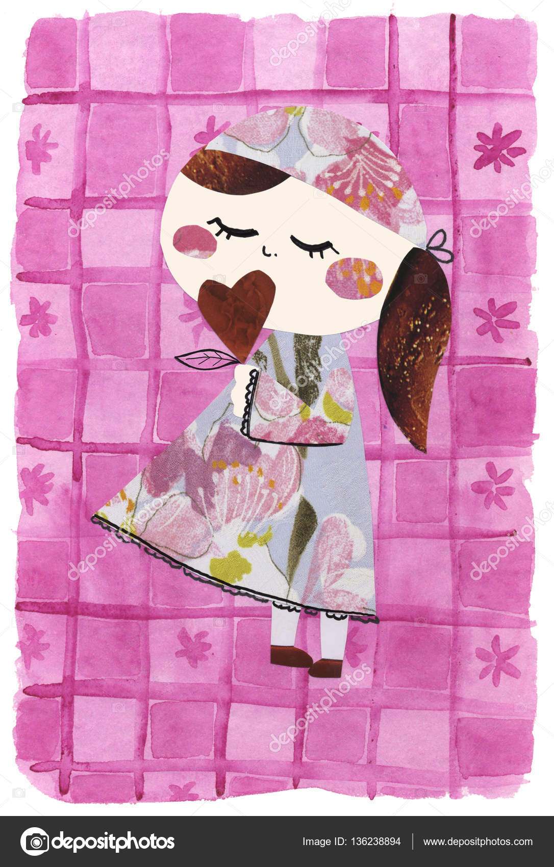 Paper doll-collage artwork Stock Photo by ©carlacastagno 136238894