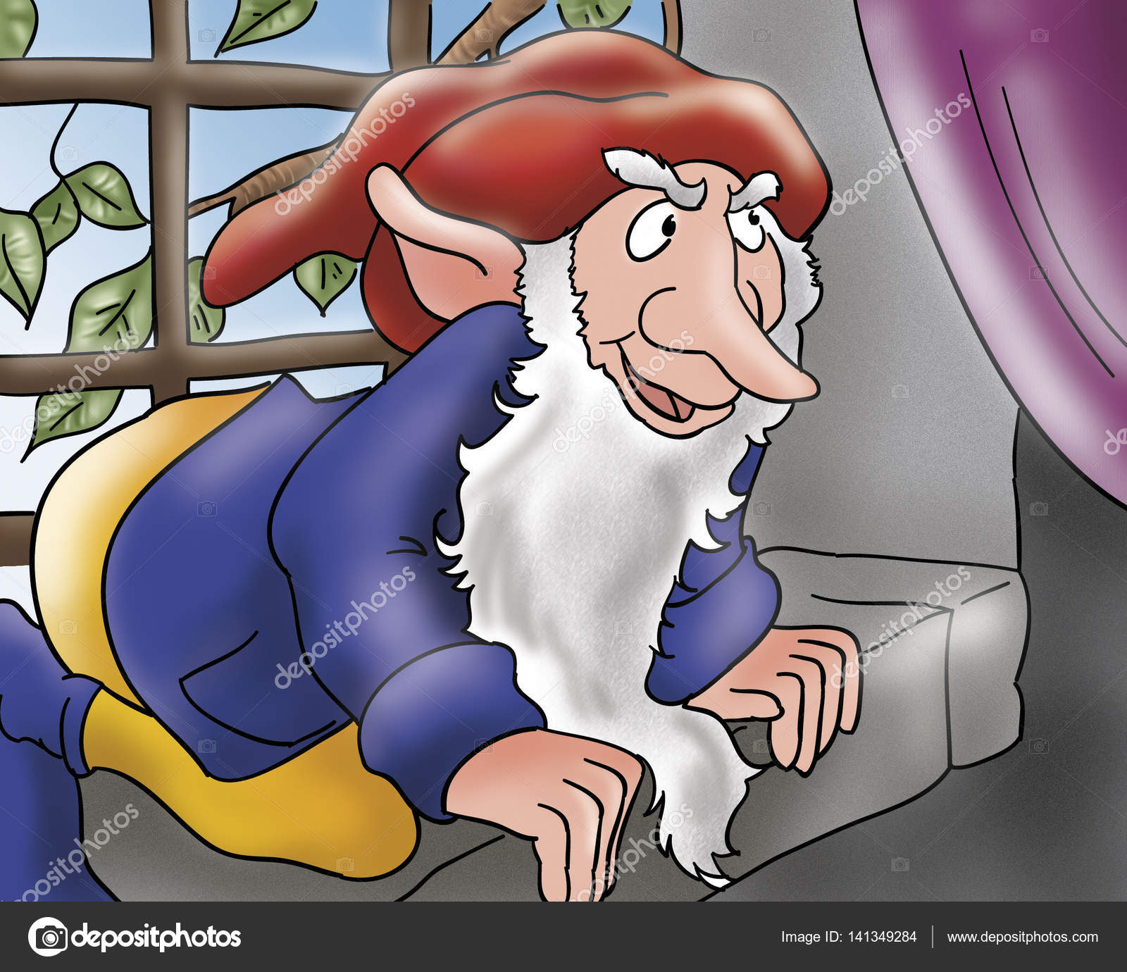Bad elf Rumpelstiltskin illustration Stock Illustration by ...