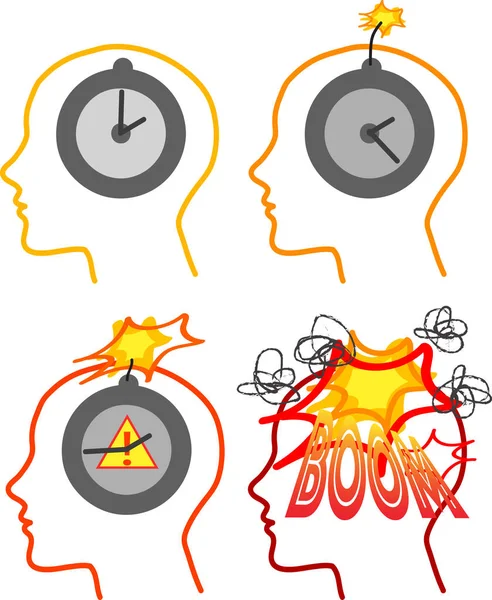 Busy mind Vector Art Stock Images | Depositphotos