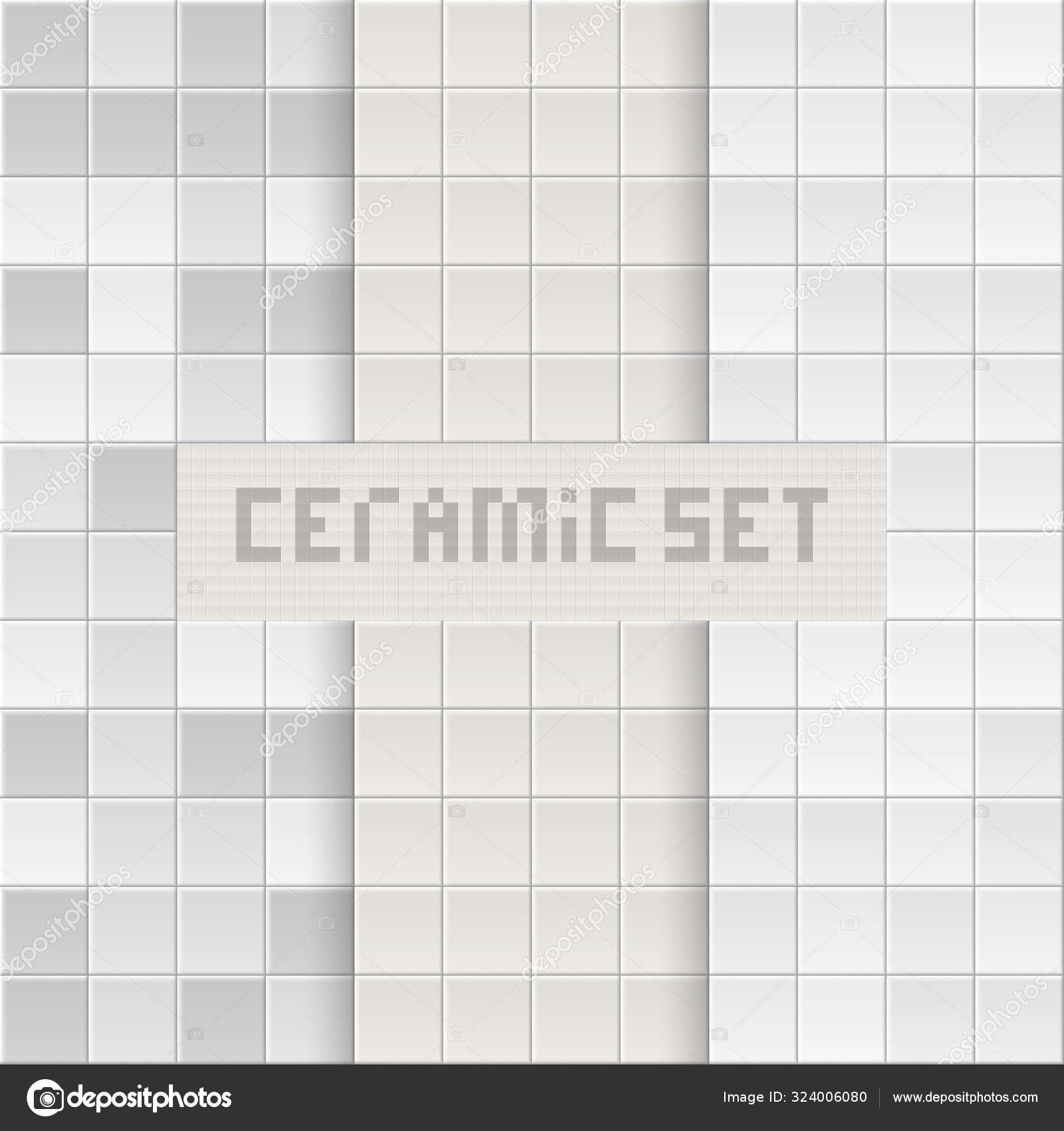 Tile background. Brick texture. Square tiles. Stock Vector Image by ...