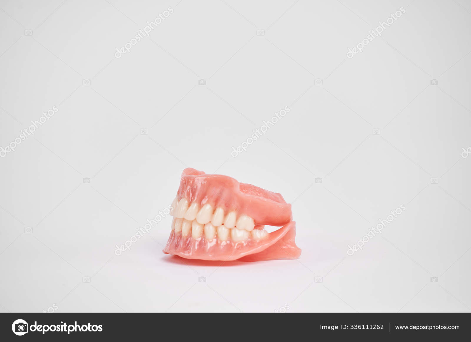 Dentures Full Removable Denture Isolate White Background — Stock Photo ...