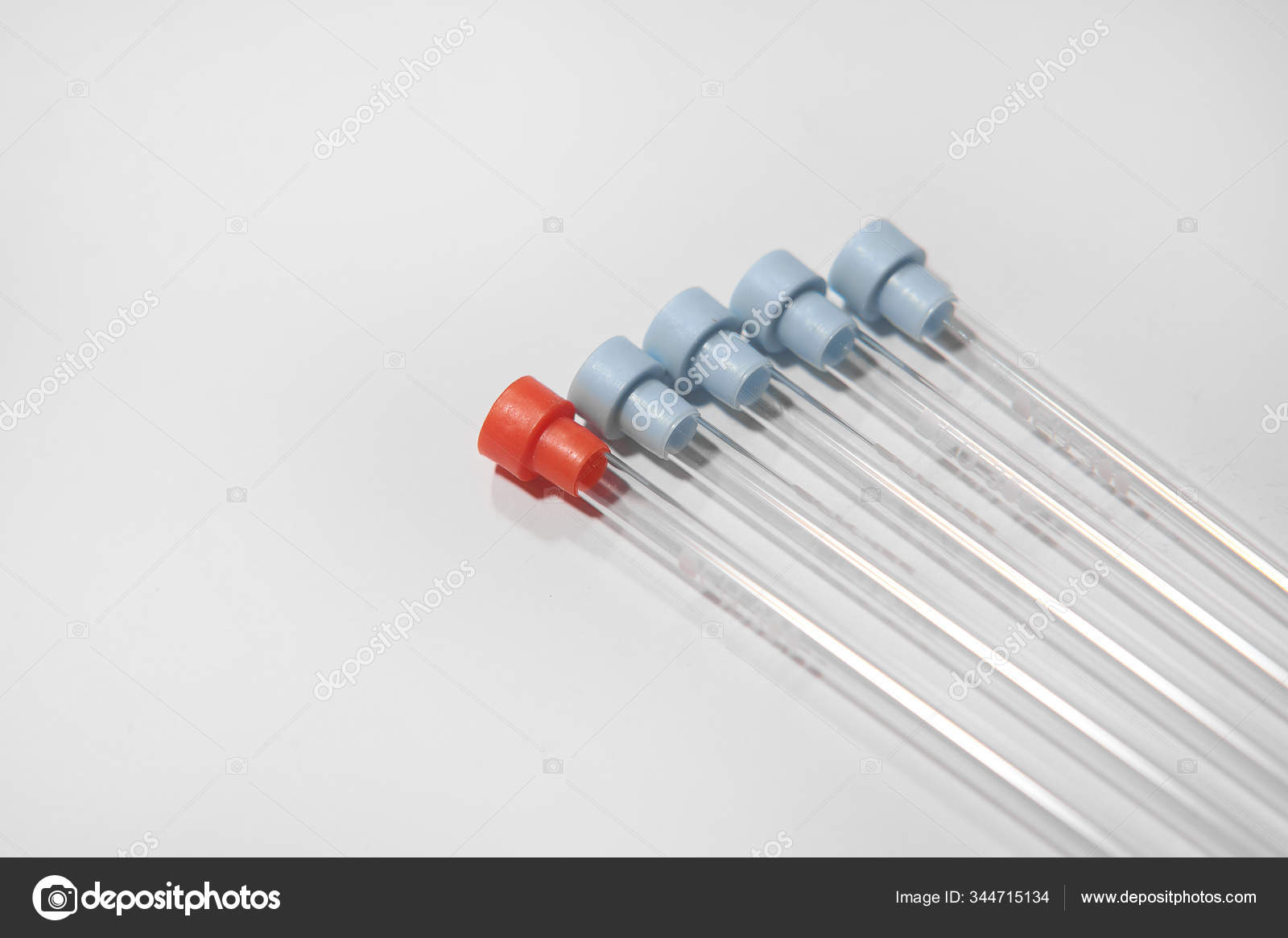 Science Laboratory Equipment Five Test Tubes Medical Laboratory — Stock ...