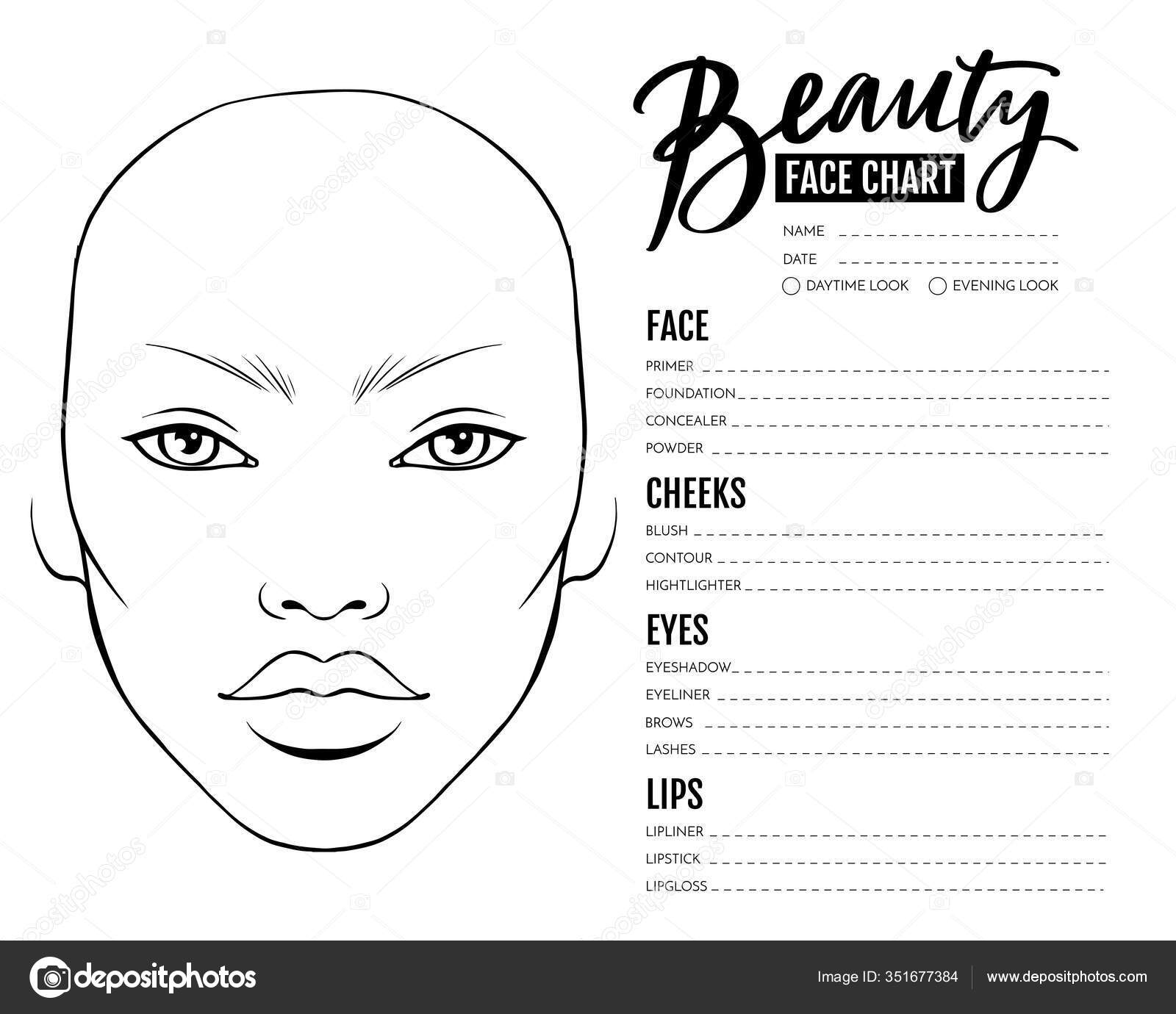 Makeup Face Outline | Saubhaya Makeup