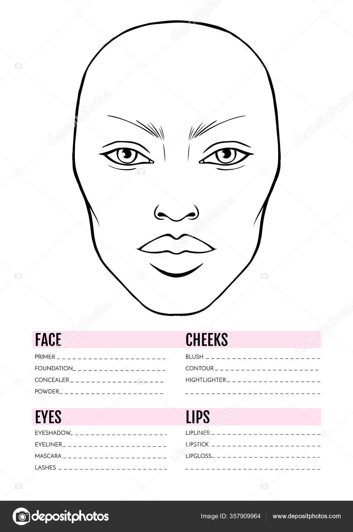 Cheek Art Templates