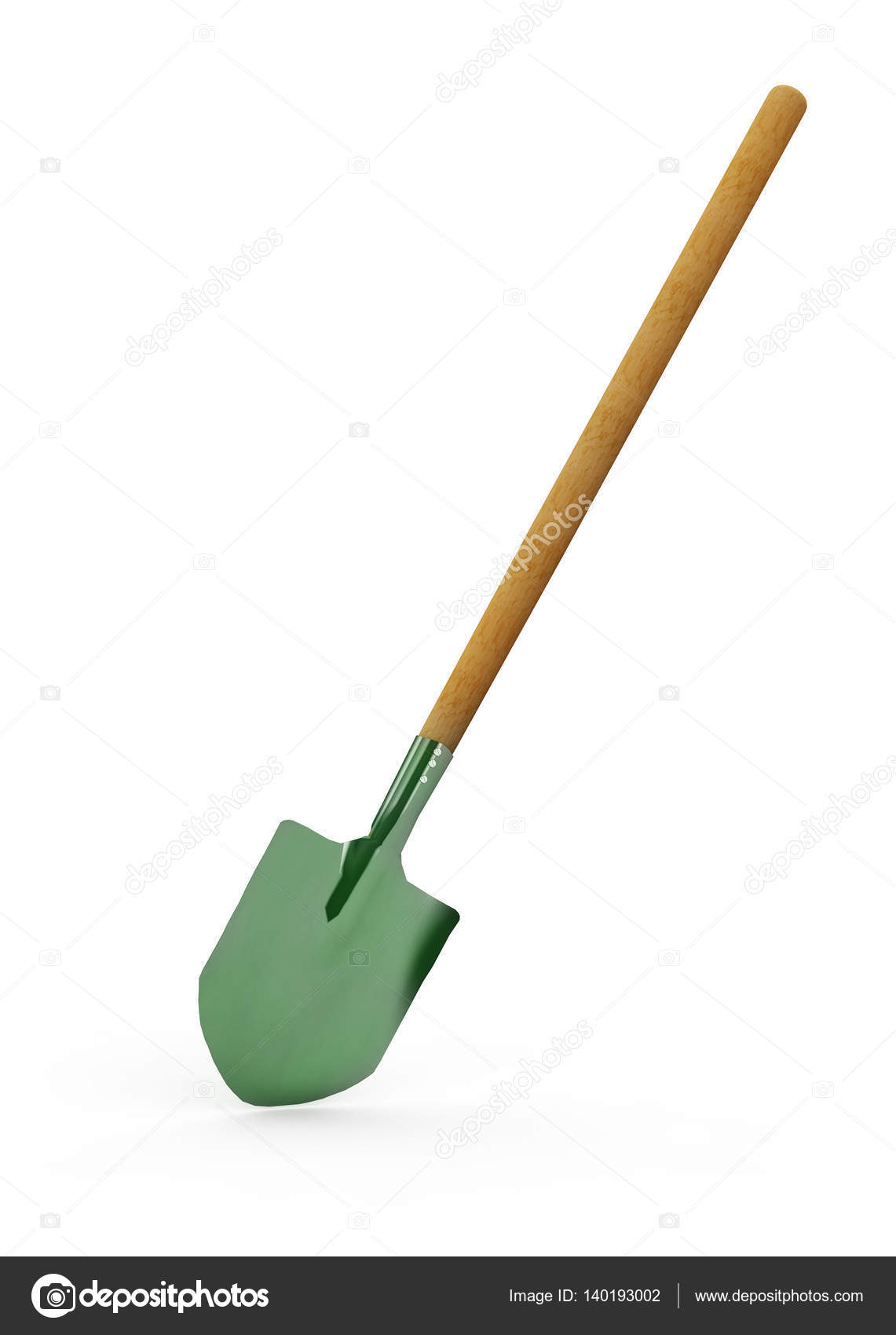 Realistic 3d render of shovel — Stock Photo © Vadarshop #140193002