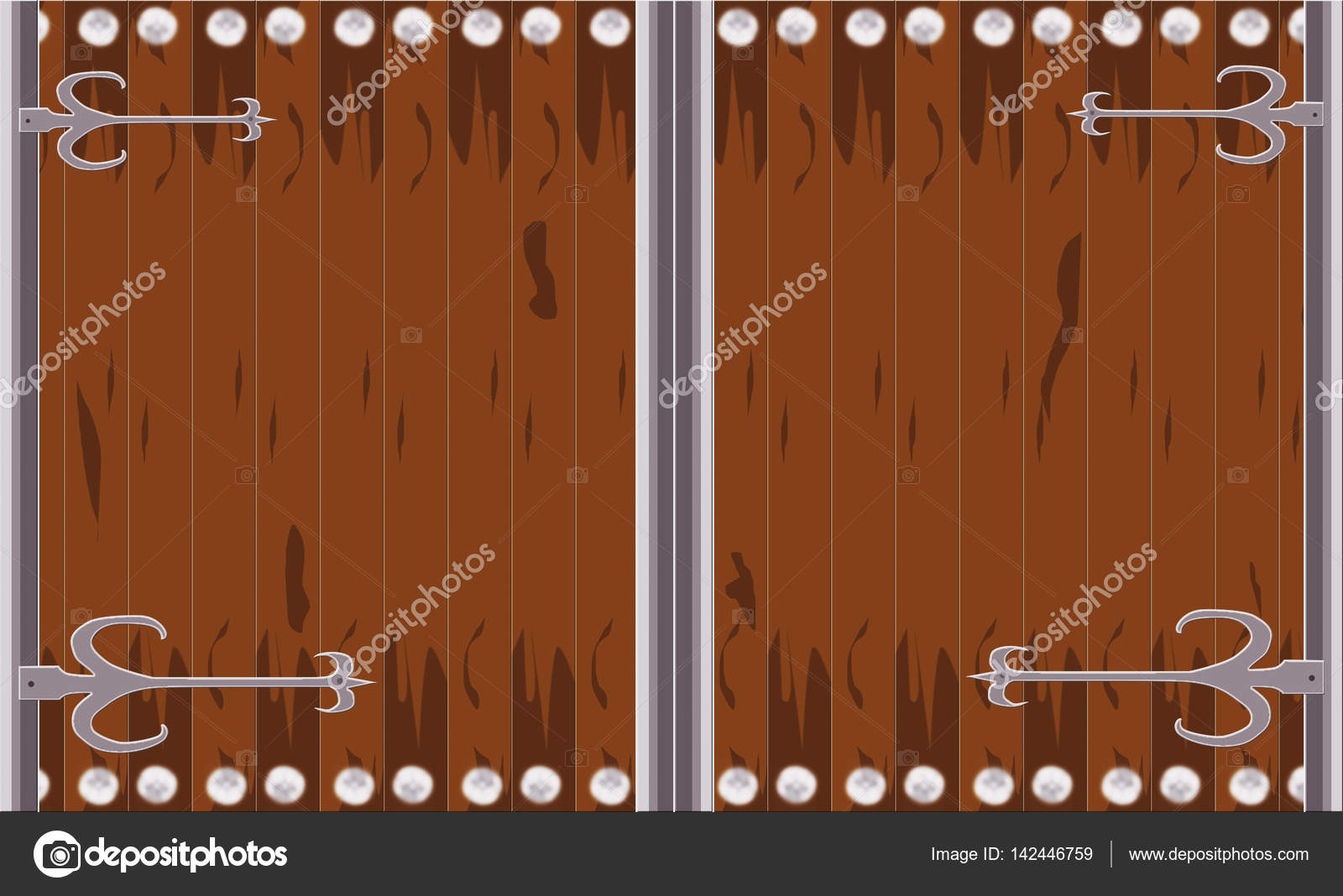 Old wooden gate 3d render bitmap picture — Stock Photo © Vadarshop ...