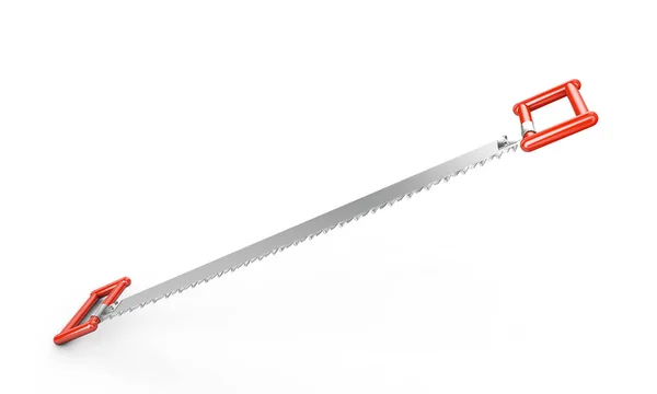 Two-man saw front view isolated on white background. Series gard Stock ...