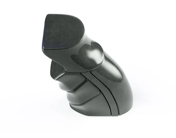 Weapon Handle Render White Background Tactical Handle Firearm Stock ...