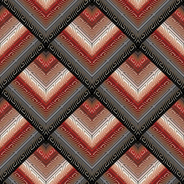 Meanders Vector Seamless Pattern Abstract Geometric Ornamental ...