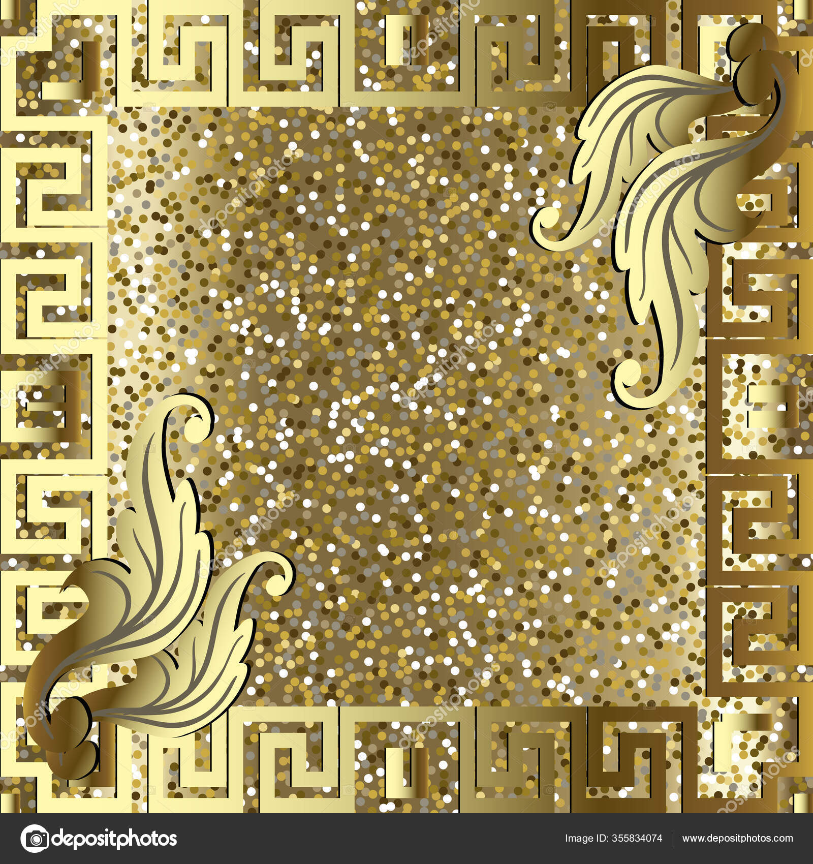 Greek Gold Border