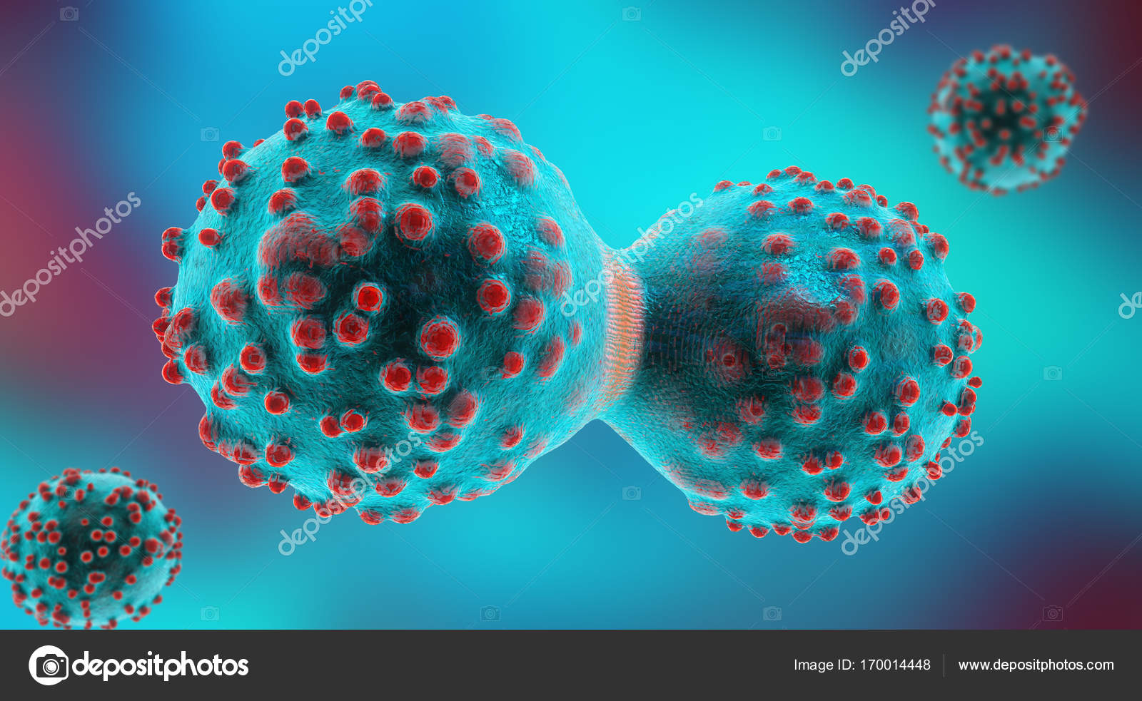 Illustration Cancer Cell Process Mitosis — Stock Photo © Burgstedt ...