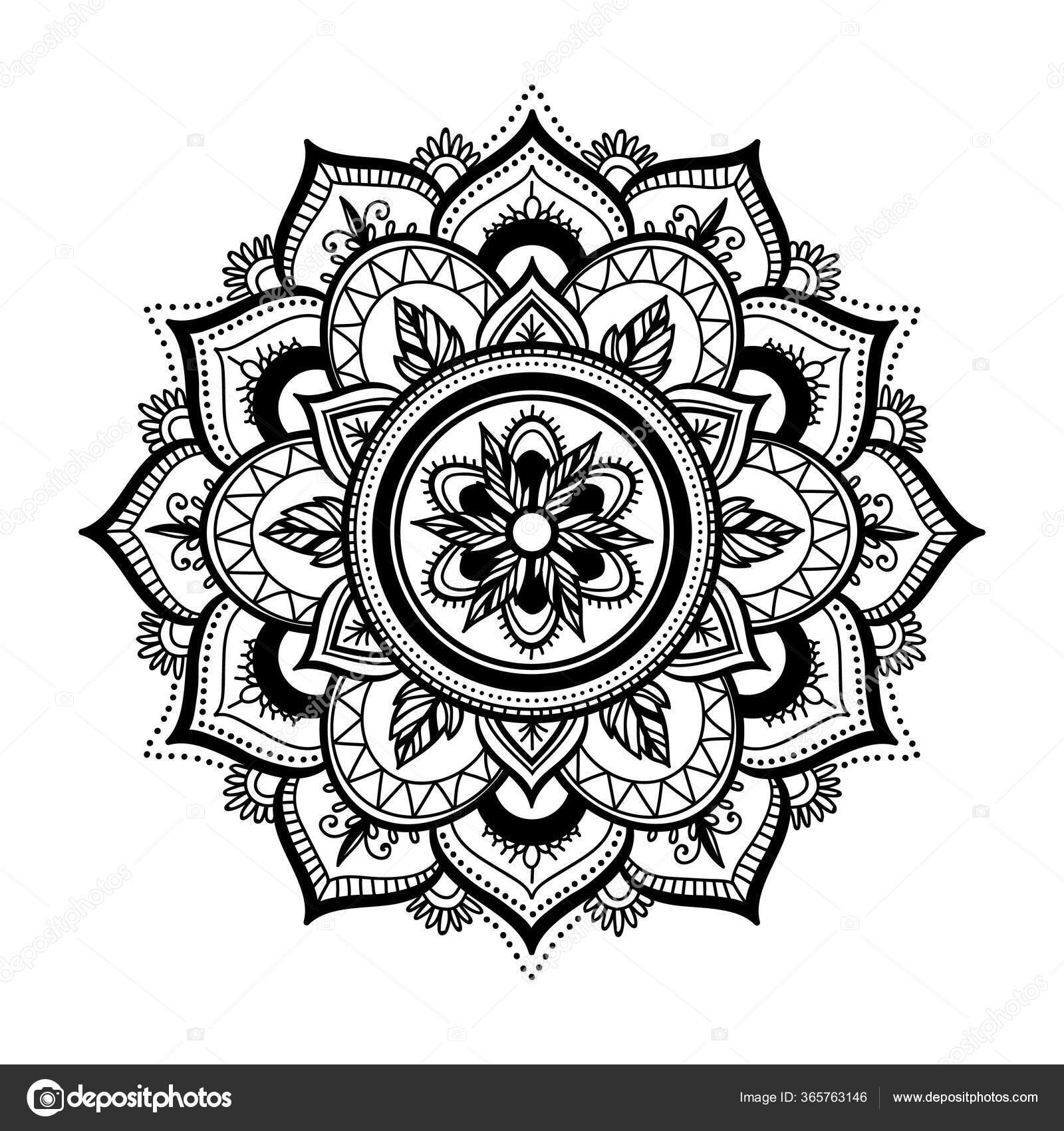 Color Vector Mandala Illustration Stock Vector By ©tanyabosyk