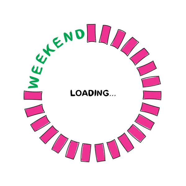Weekend loading Vector Art Stock Images | Depositphotos