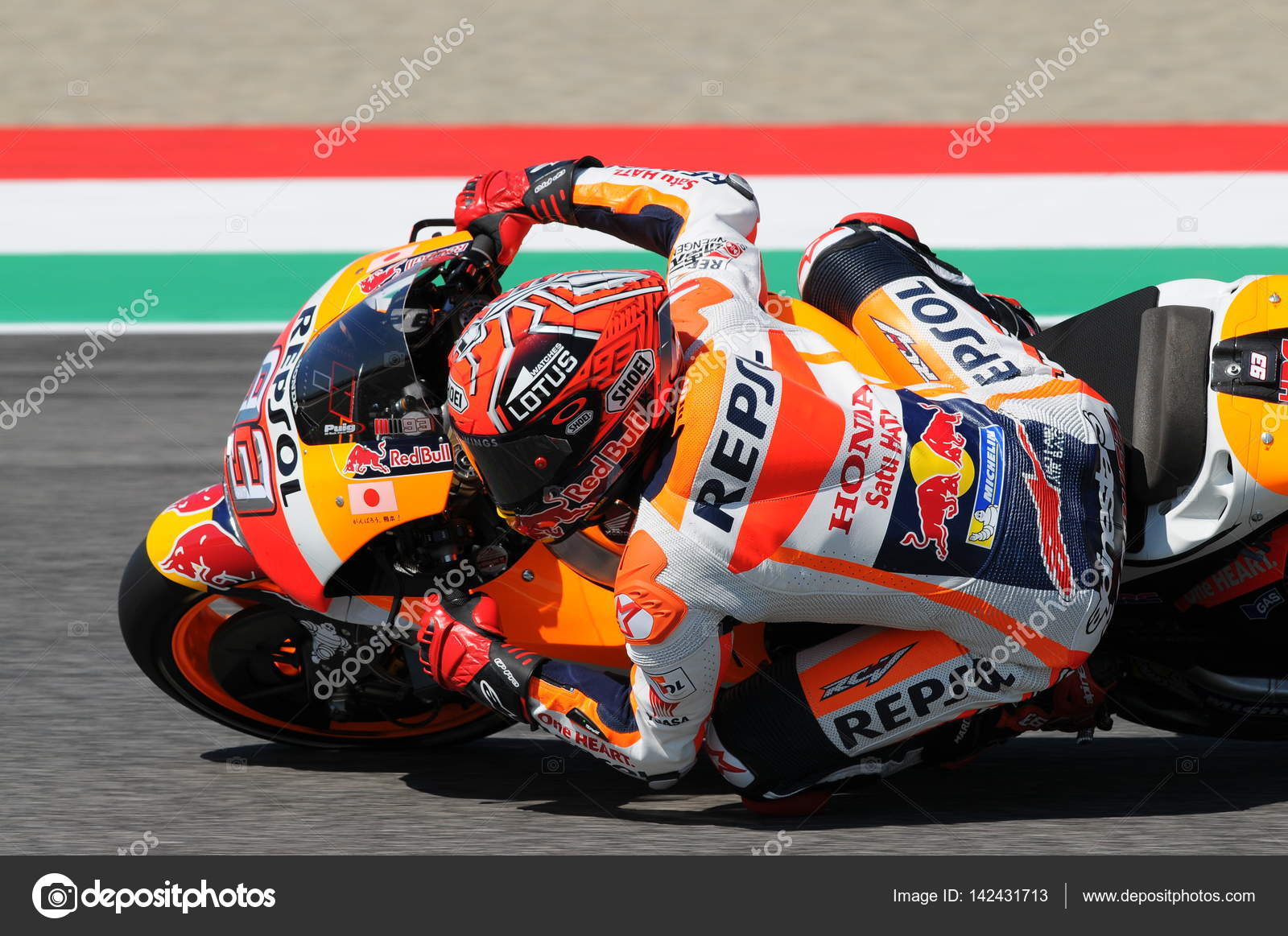 Mugello - ITALY, MAY 21: Spanish Honda rider Marc Marquez at 2016 TIM ...