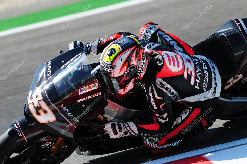 Misano - ITALIA, 5 de septiembre de 2009: Marco Melandri, piloto ...