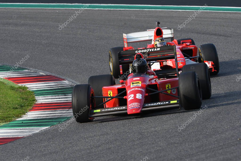 Circuito de Mugello, 25 de octubre de 2019: Histórico 1989 F1 Ferrari F189 ex Gerhard Berger ...