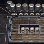 Intel LGA 1151 cpu socket on motherboard Computer PC Stock Photo by ...