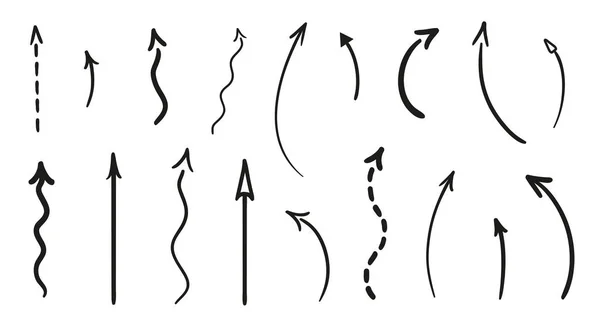 Sketch arrow set. Vector illustration for your business and education ...