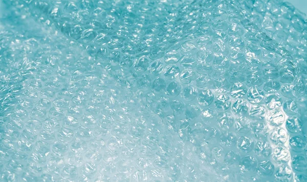 Blue protective bubble foil - Stock Image - Everypixel