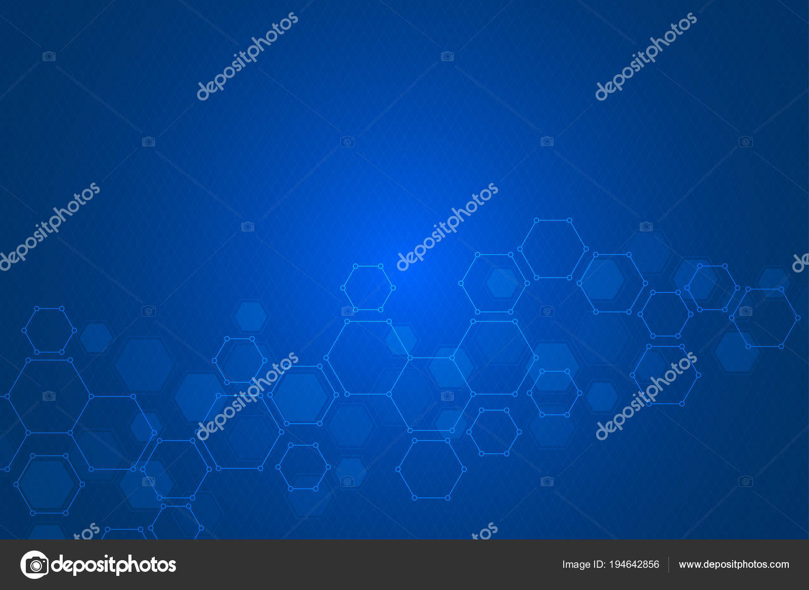 Science background with hexagons design. Geometric abstract background ...
