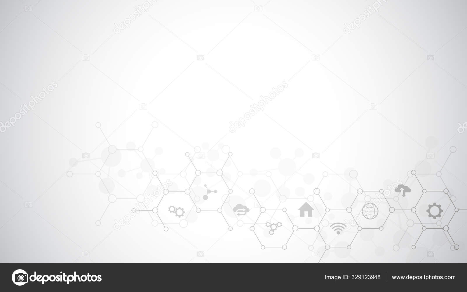 Technology background with flat icons and symbols. Concept and idea for ...