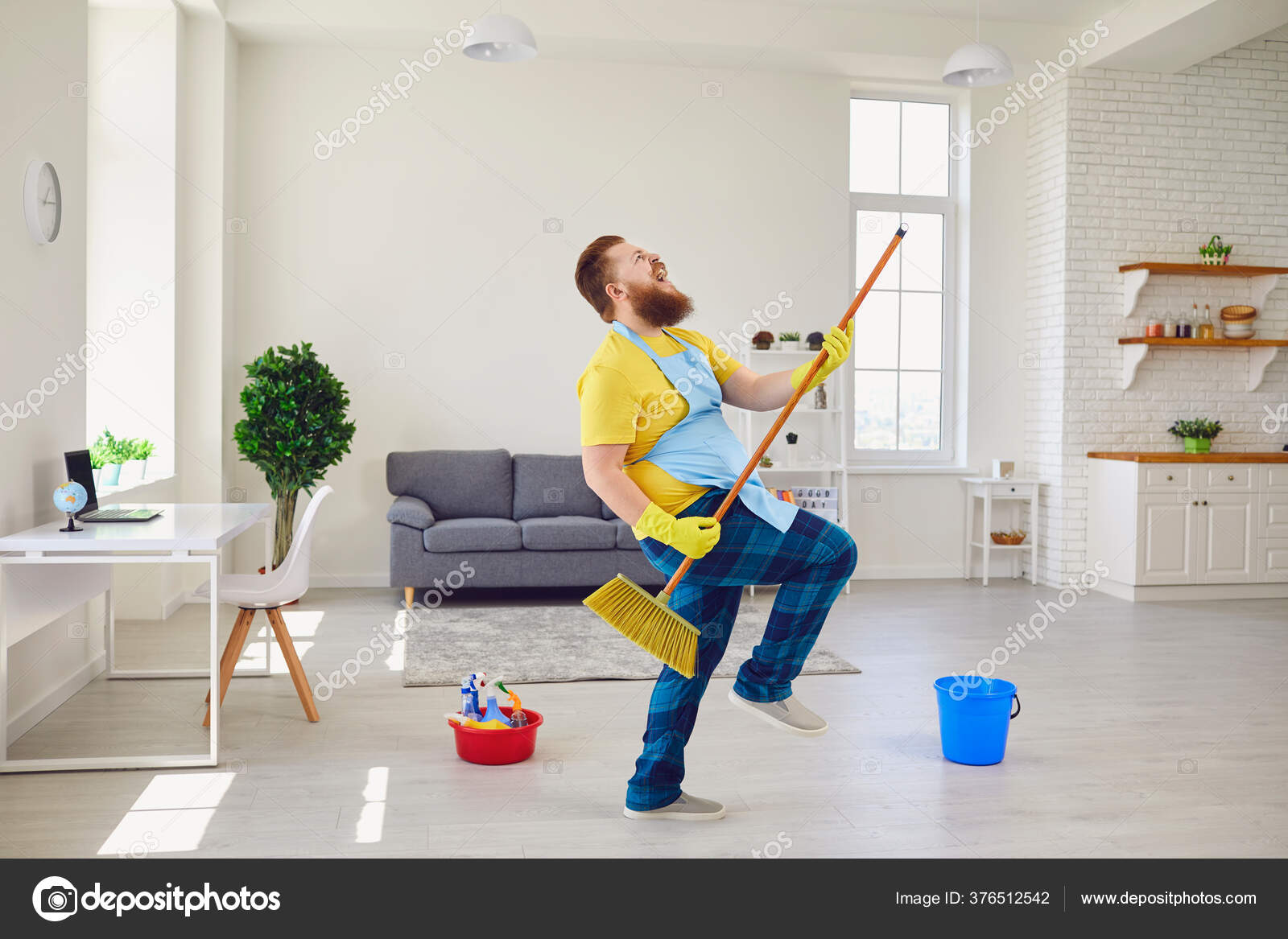 Funny Men Cleaning House