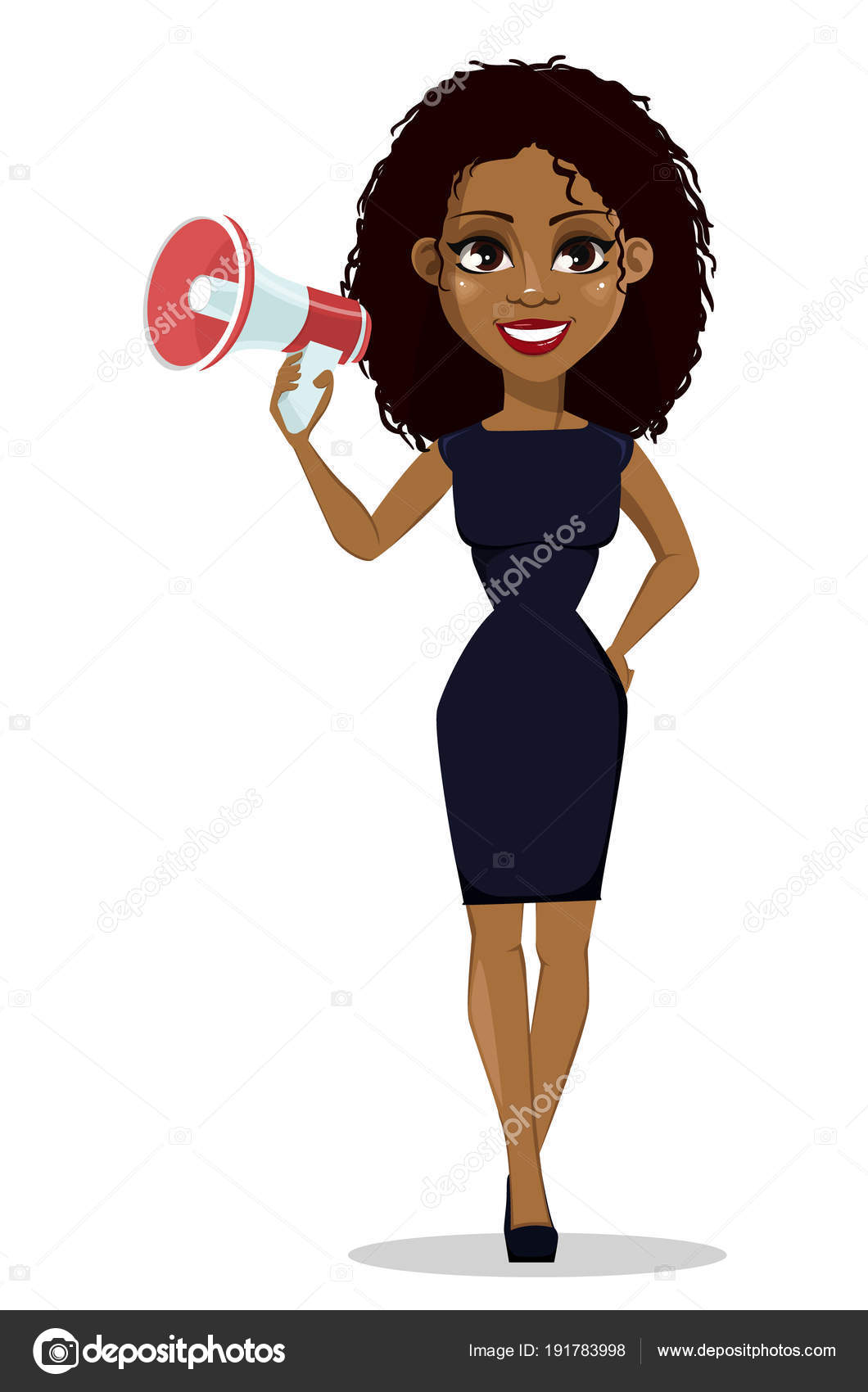 Mujer De Negocios Afroamericana Vector De Stock Por ©vectorkif 191783998