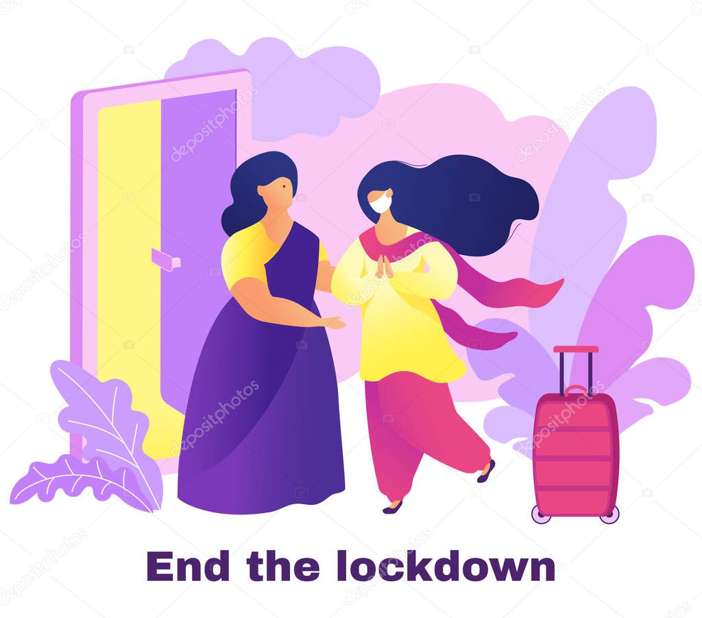 La cuarentena ha terminado. fin pandevic. poner fin al cierre ...