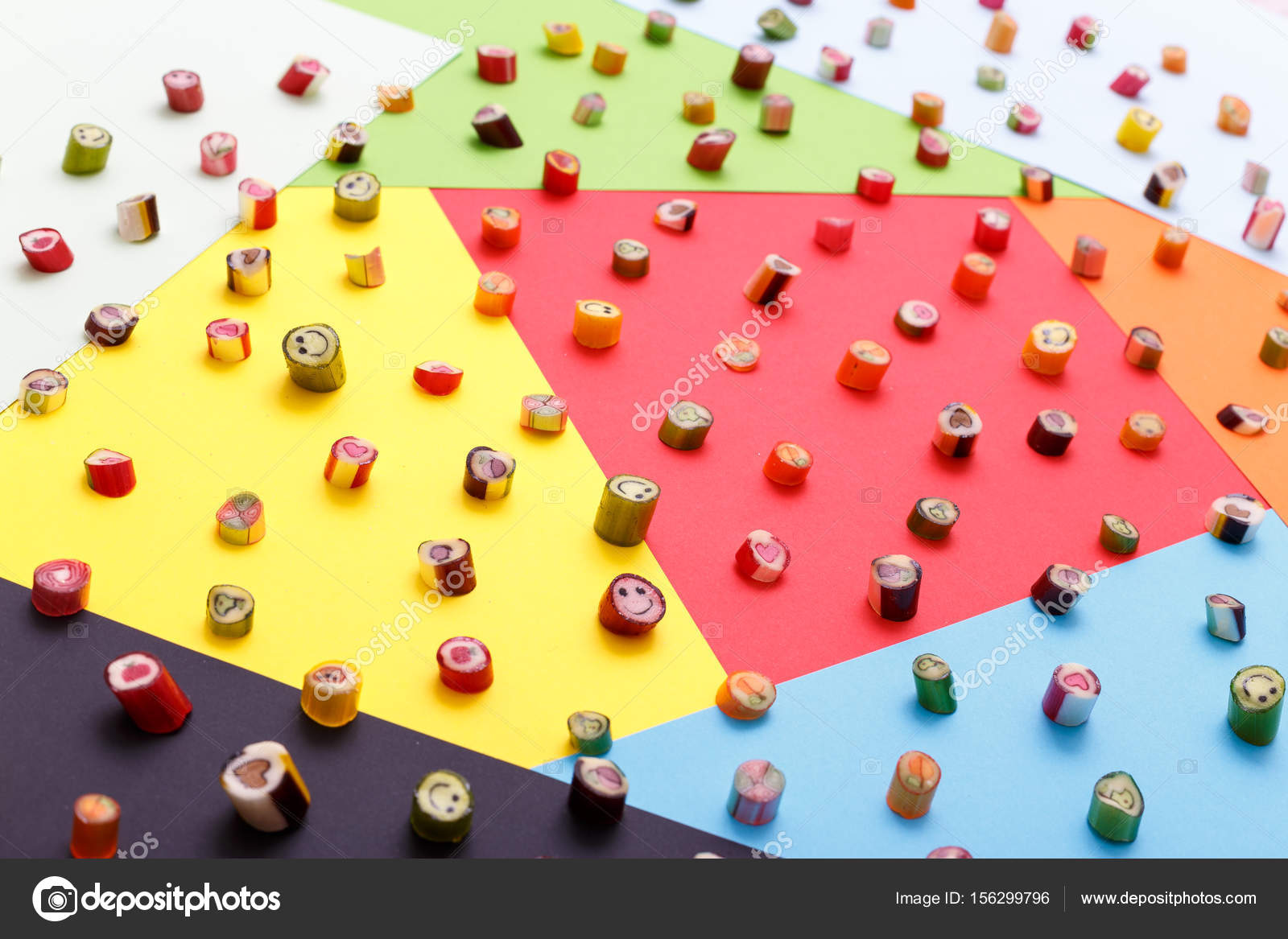 Pattern with color sweets Stock Photo by ©jeka_lw 156299796