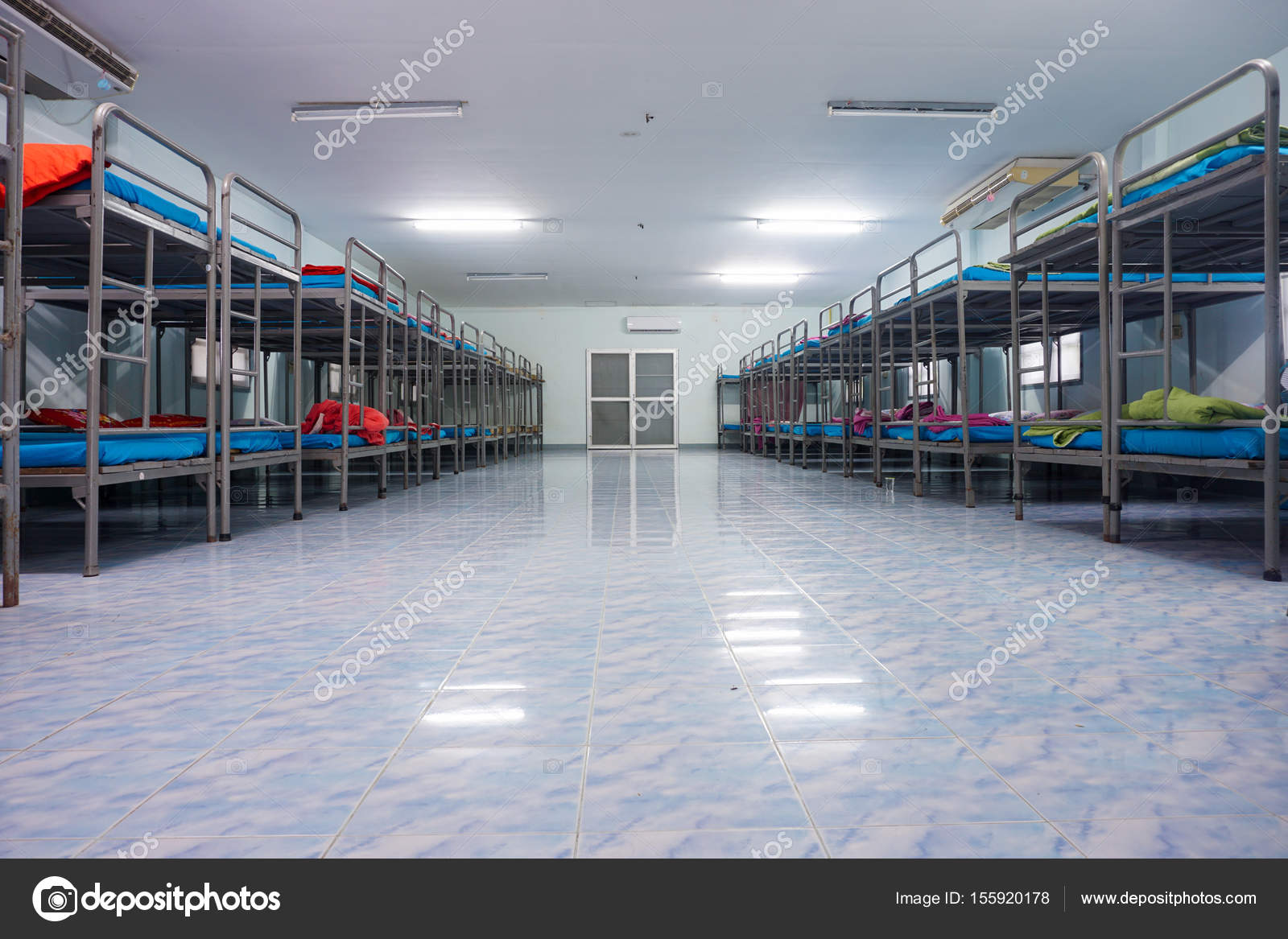 A row soldier bunk beds. Stock Photo by ©lekcha 155920178