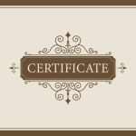 Vintage certificate with gold, luxury, ornamental frames Stock Vector ...