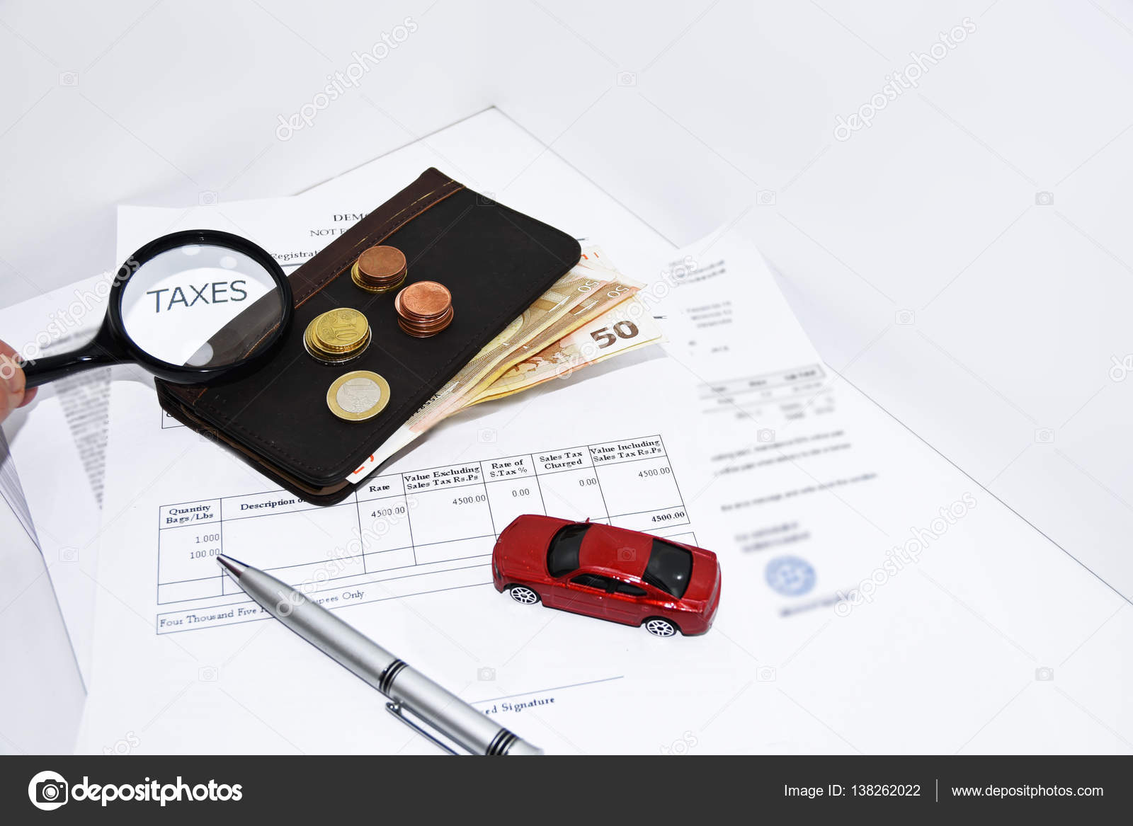 Abstract composition of car documents. Stock Photo by ©FreedomMaster ...