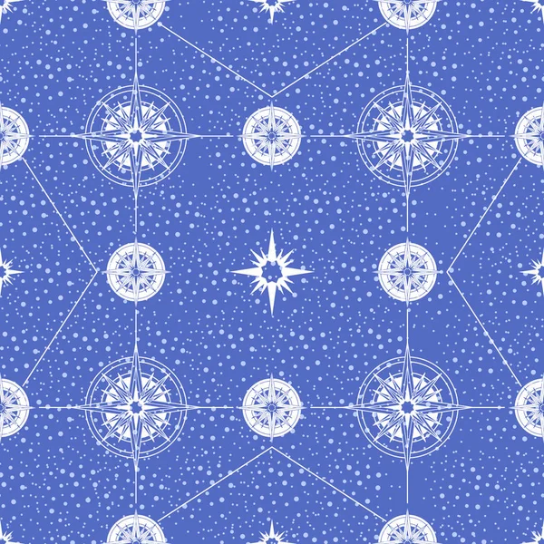 Blue background with compass — Stock Vector © _fla #16218893