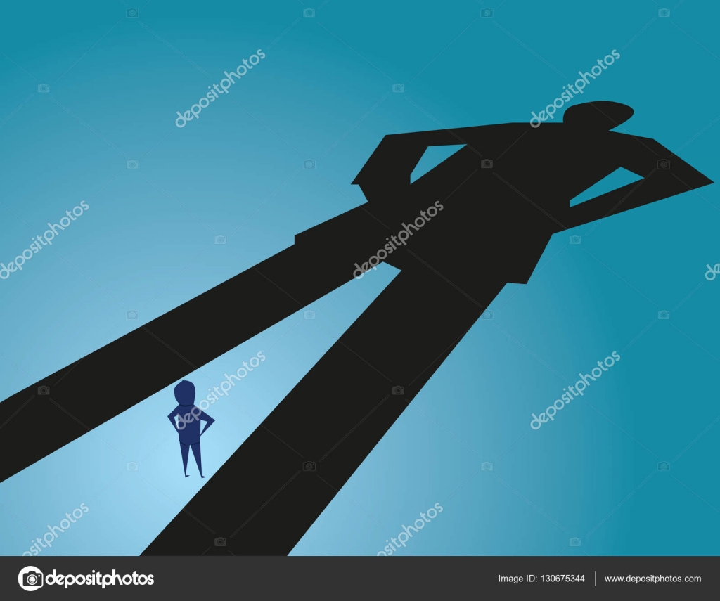 Under a shadow business metaphor for living under a powerful lea Stock ...