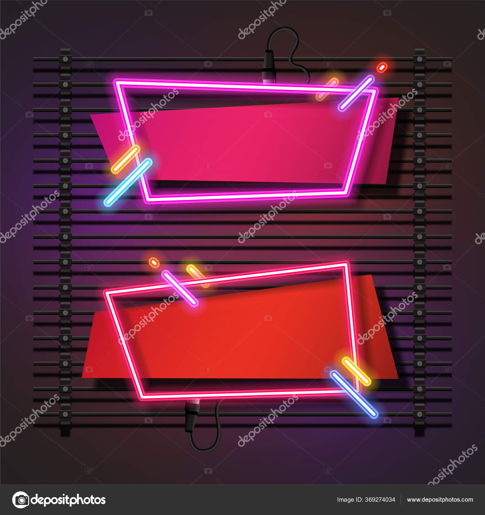 Vector Abstract Neon Banner Design — Stock Photo © lusimaria99@gmail ...