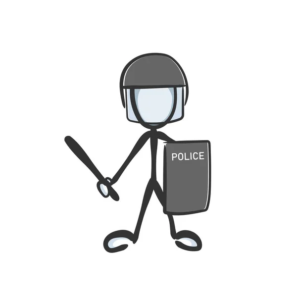 7,344,605 Stick man police Vector Images | Depositphotos