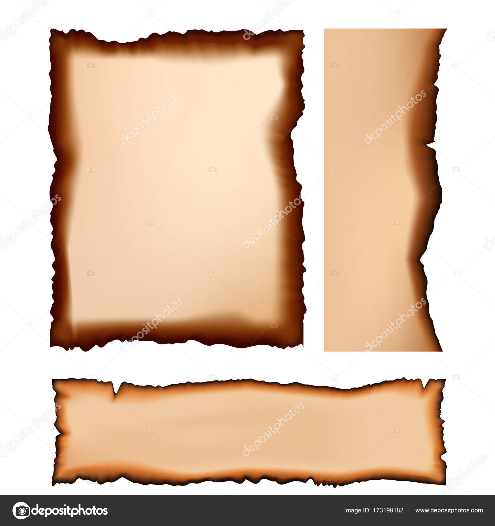 Burnt Paper Background Vector