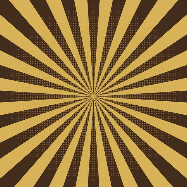 Abstract retro background with red sun rays. Vector. Stock Vector Image ...