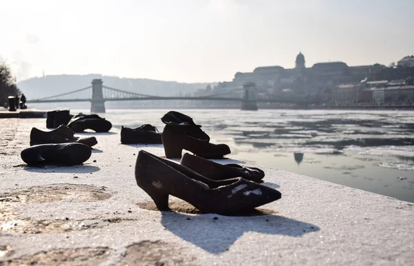 Shoes on the danube bank Stock Photos, Royalty Free Shoes on the danube ...