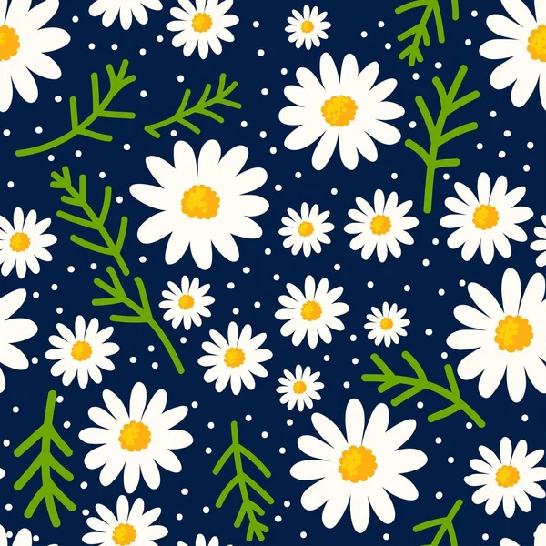 Seamless flower,daisy print pattern background — Stock Vector ...