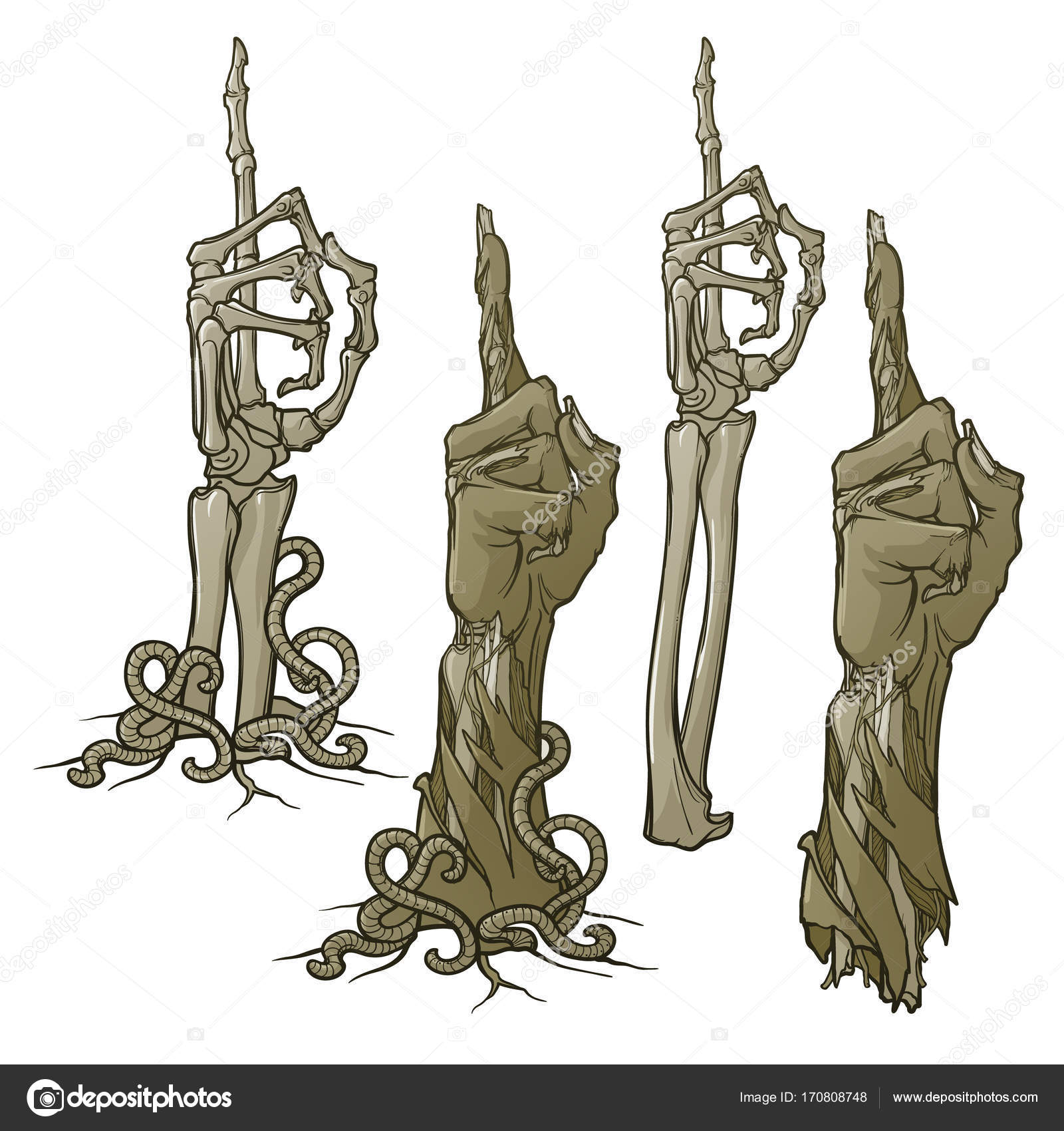 Zombie Finger Drawings