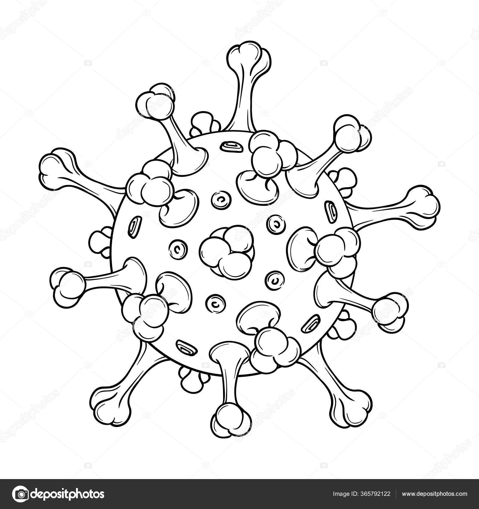 Representación esquemática del virión SARS-CoV-2. Agente infeccioso ...