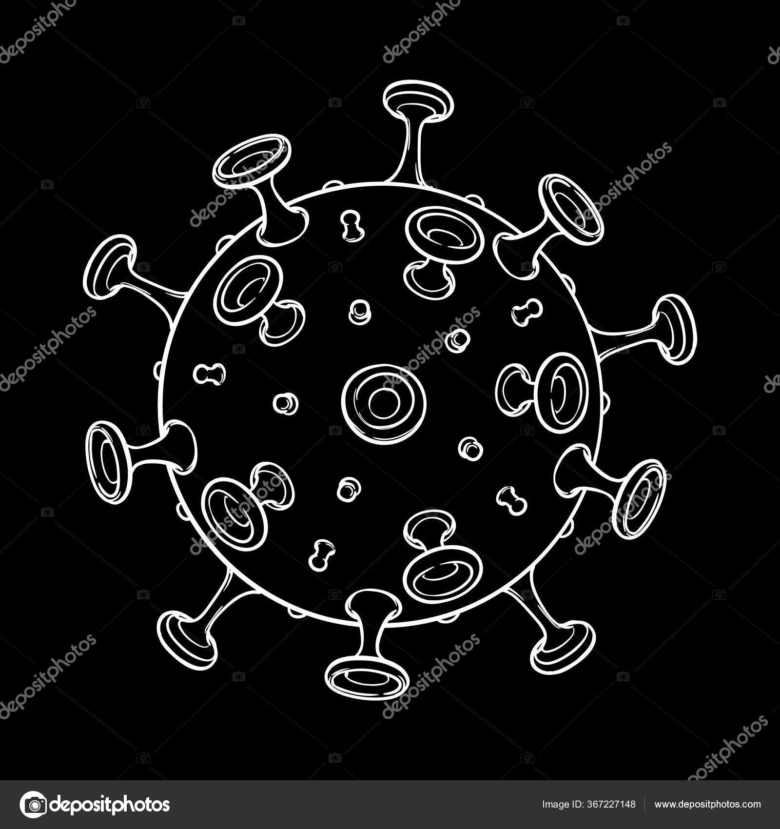 SARS-CoV-2 virion schematic representation. COVID-19 infectious agent ...