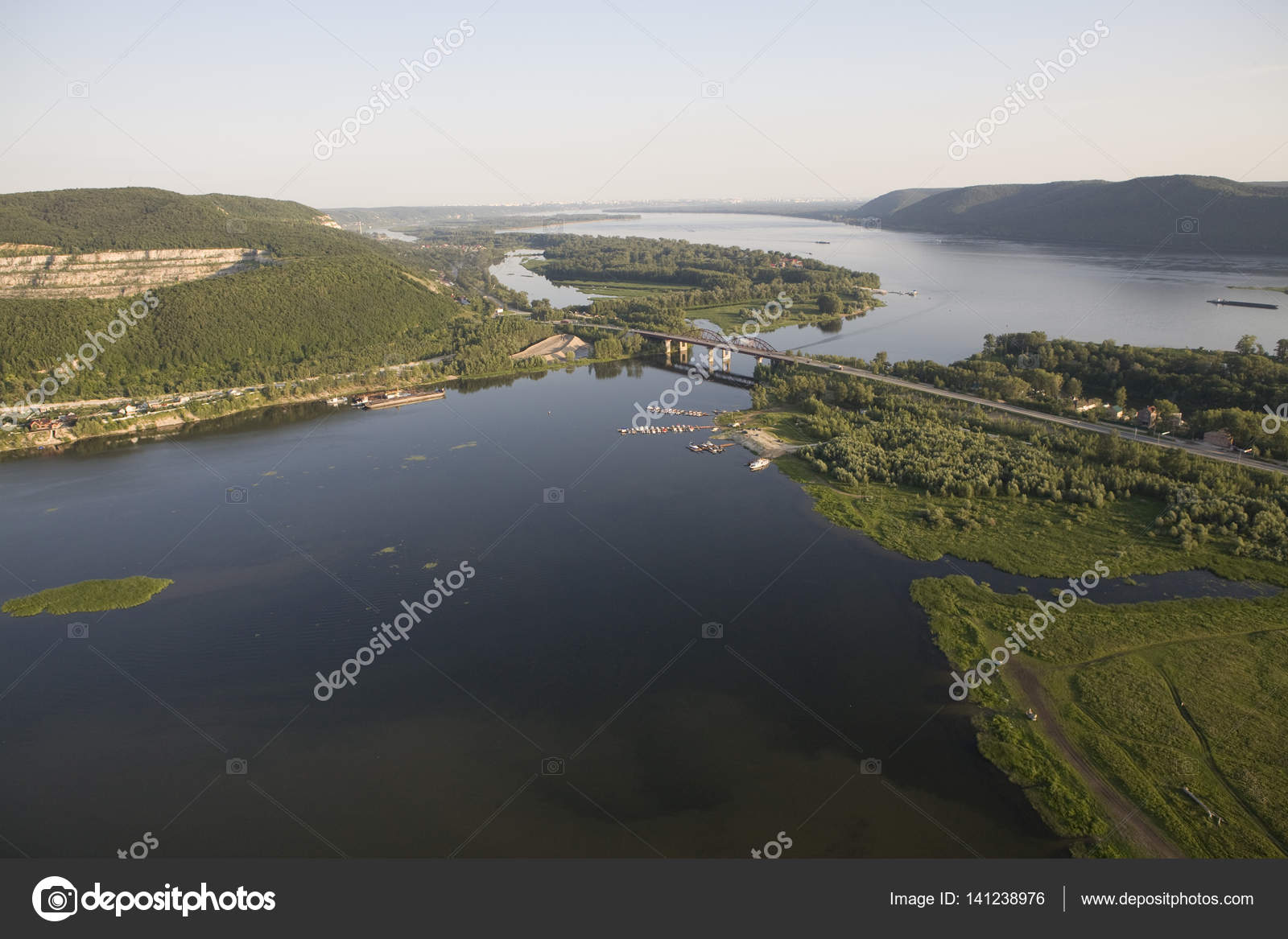 The surroundings of the city of Samara with air. The nature of Samara ...