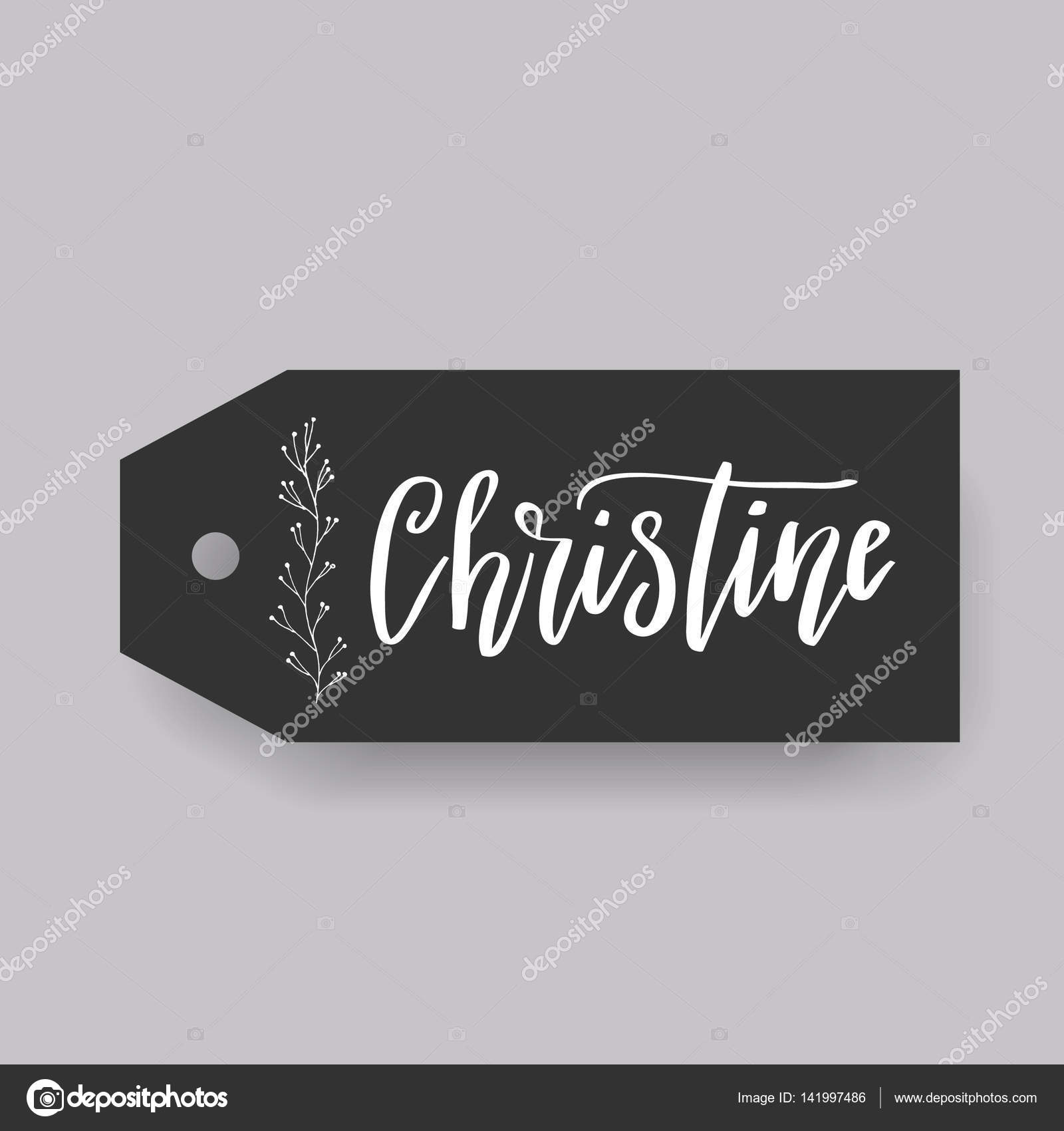 Christine Name Design