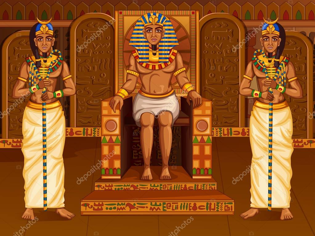 Civilizaci n egipcia Rey Fara n Dios en Egipto palacio tel n de fondo 2024