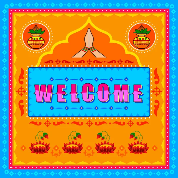 Indian Welcome Logo Design