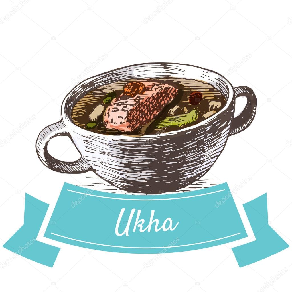 Ukha colorful illustration. Stock Vector Image by ©messer16 #129916890
