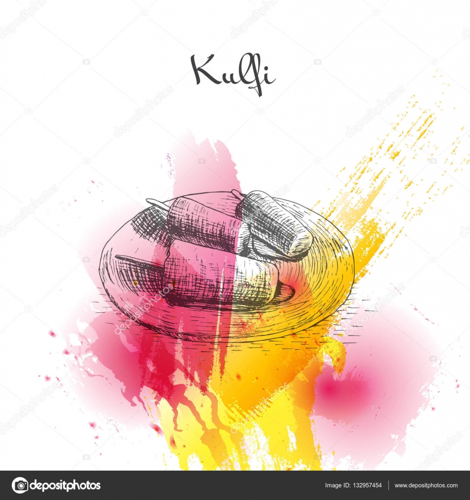 Kulfi watercolor effect illustration. Stock Vector Image by ©messer16 ...