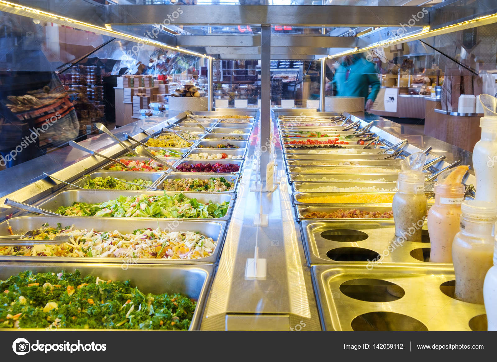 Self service salad bar – Stock Editorial Photo © johnsondavid329 #142059112